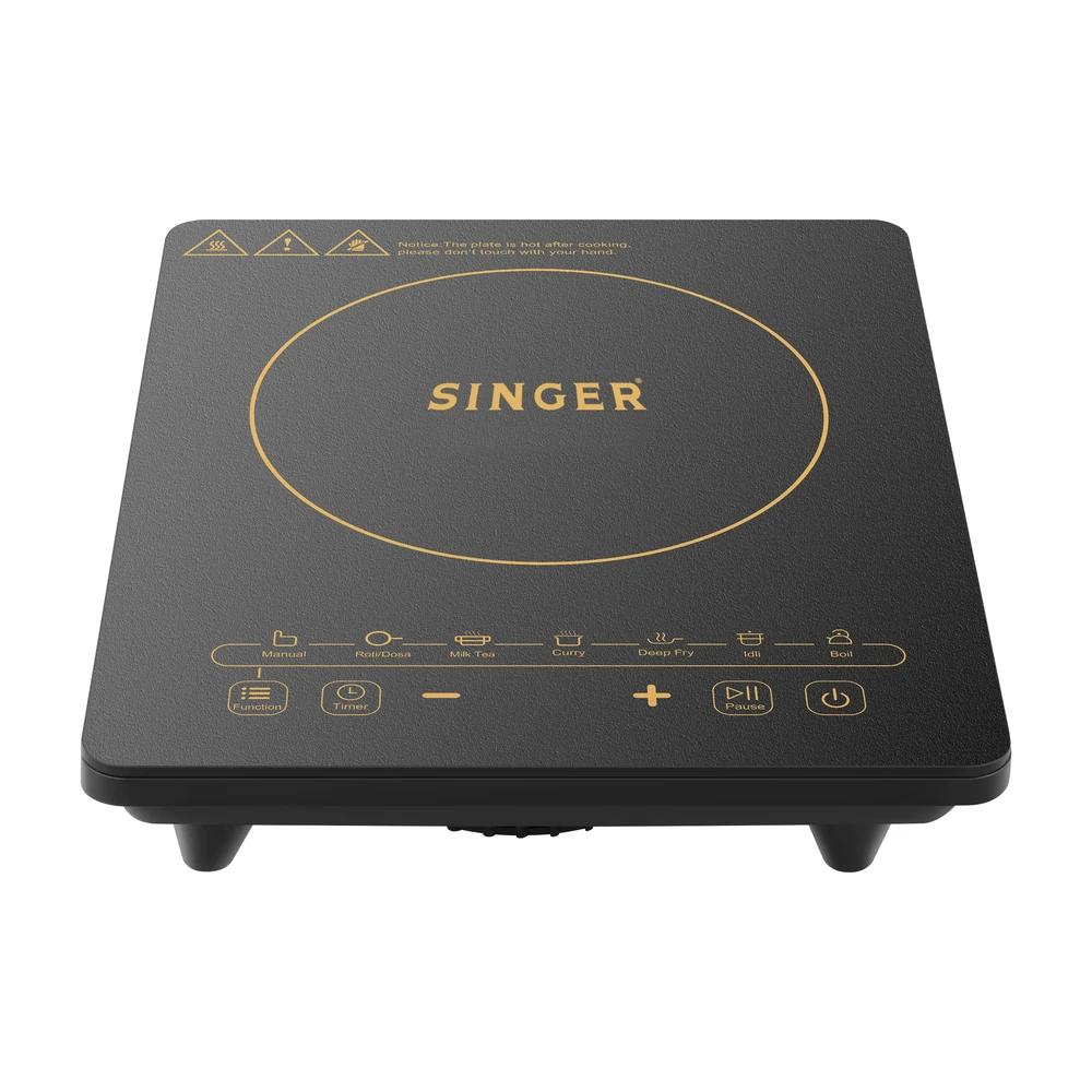 Singer SIN-IND-RTY 2000W Induction Cooker Stove - 8 Temp Levels, Touch ...